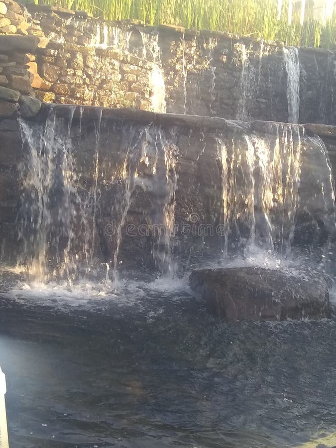 Rushing Waterfall in Georgia Mountains Stock Image - Image of atlanta ...
