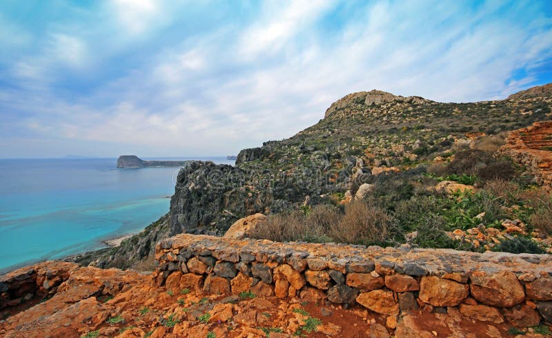Amazing Scenery of Balos Beach on Crete Stock Photo - Image of ...