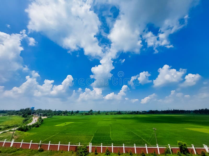 Amazing Scenery of Rainbow Mountain and Blue Sky Background in Sunset ...