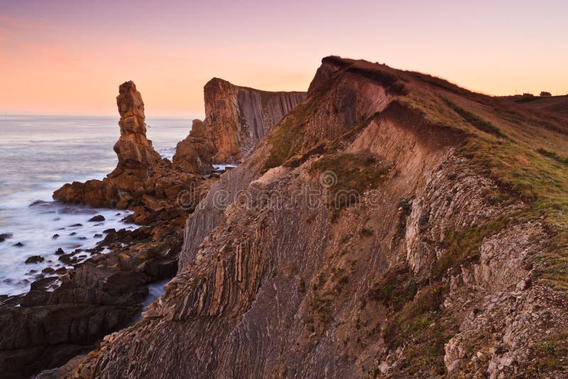 Amazing seascape sunrise stock photo. Image of precipice - 19002640