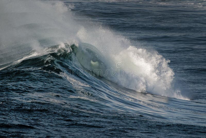 Amazing Shot of Dark Blue Waves in the Ocean Stock Photo - Image of ...