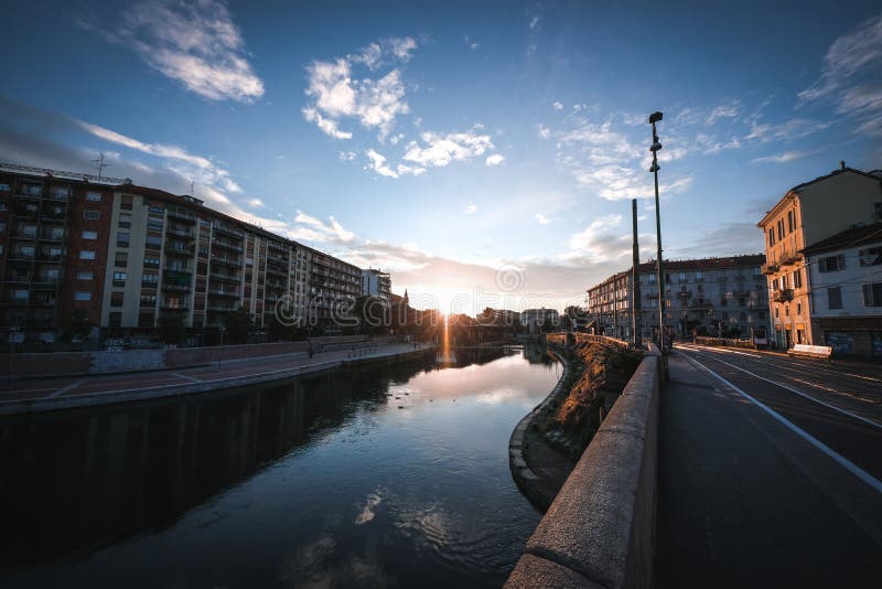 Amazing Shot of an Old City Buildings and a Reflective River Editorial ...