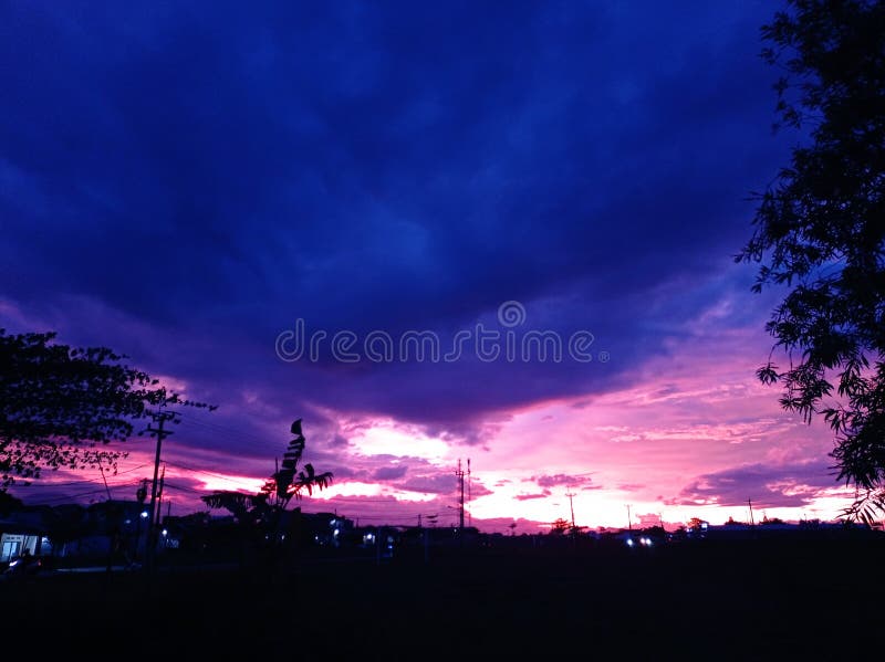 An Amazing Sight in the Evening Stock Photo - Image of amazing, dawn ...