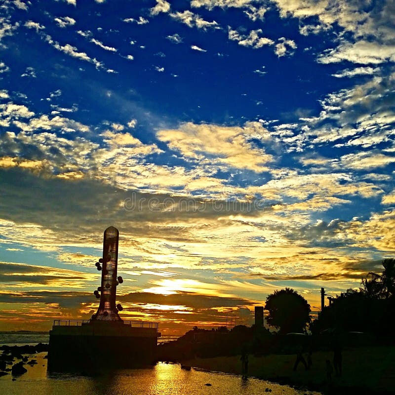 Amazing sky stock image. Image of gold, clouds, beach - 82785235