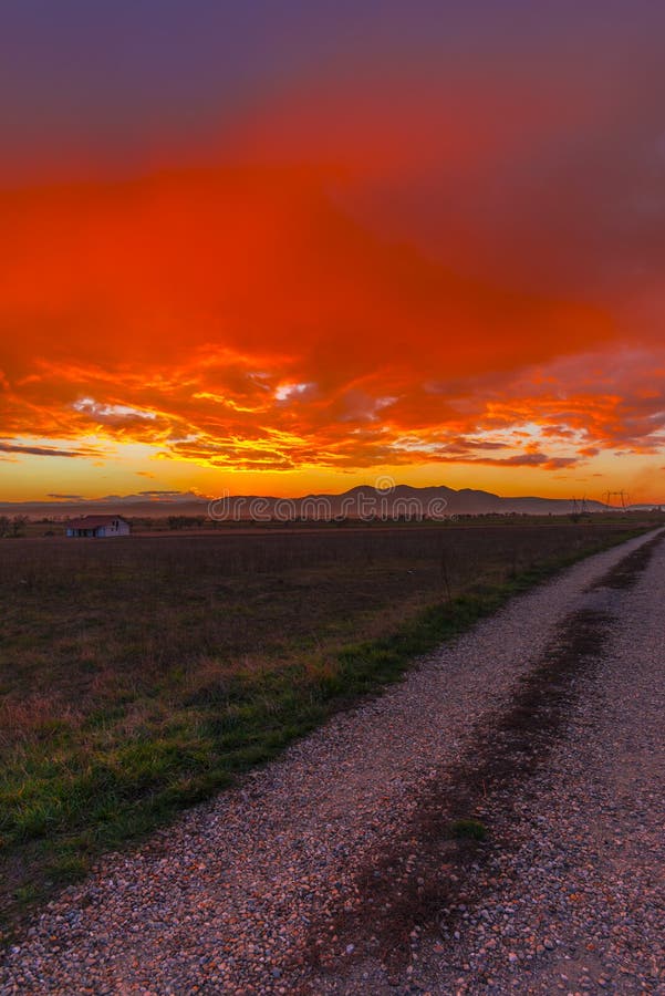 Amazing skyb at the sunset stock image. Image of sunny - 198587903