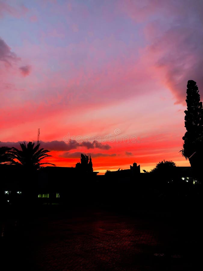 An Amazing Spectacle of Sky Light at Night Stock Image - Image of ...
