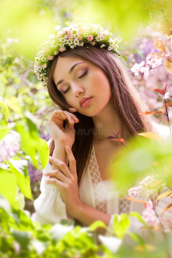 Amazing spring beauty. stock image. Image of cosmetics - 70065097