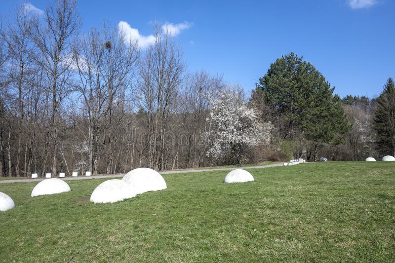 Spring View of South Park in City of Sofia, Bulgaria Stock Image ...