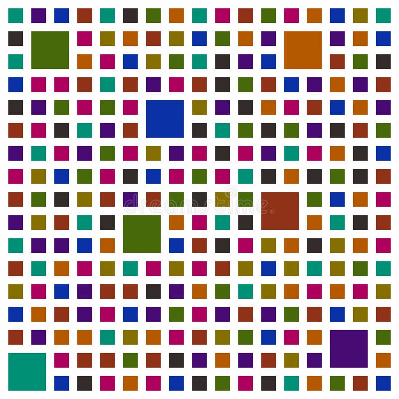 Amazing Square Pattern Wallpaper Stock Illustration - Illustration of ...