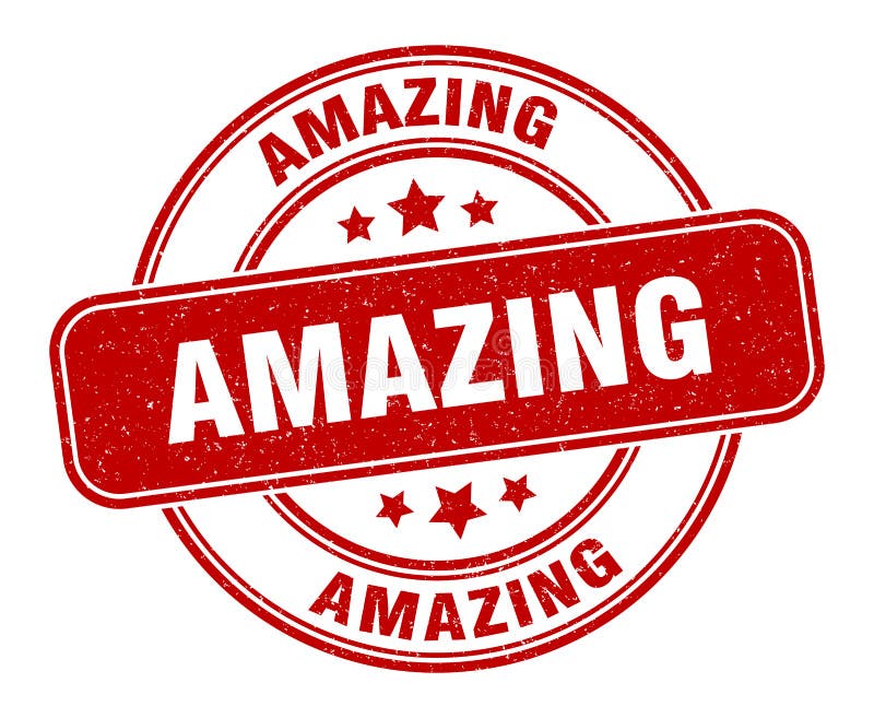 Amazing Stamp. Amazing Round Grunge Sign Stock Vector - Illustration of ...