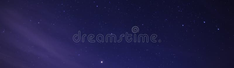 Amazing Starry Sky at Night, Banner Design Stock Photo - Image of night ...
