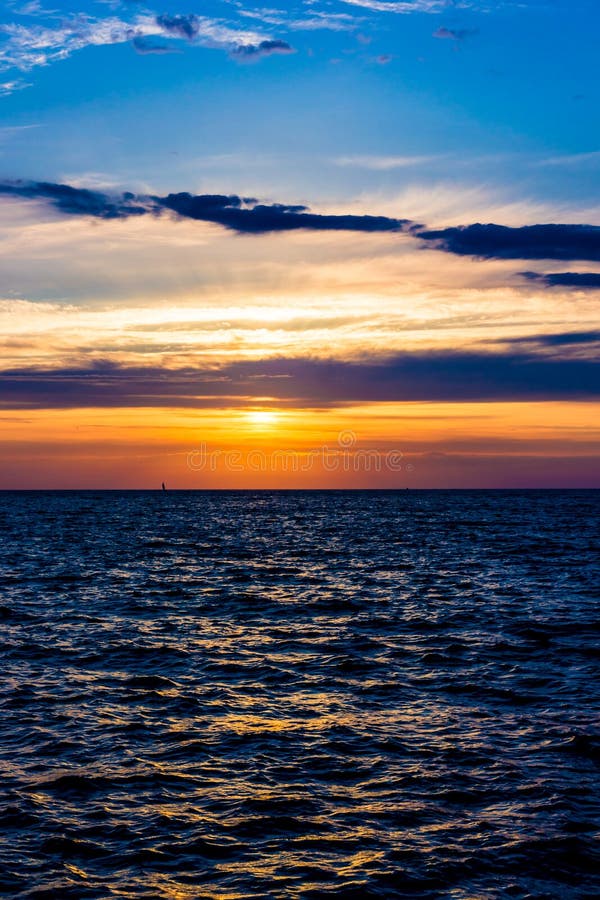 Amazing Summer Sunset. Beautiful Sunset Landscape Stock Photo - Image ...