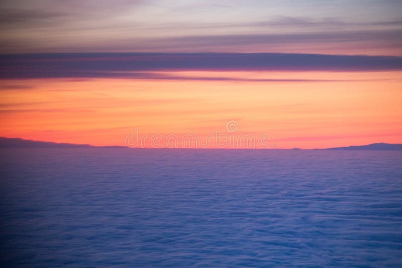 Amazing Sunrise Over the Clouds Stock Photo - Image of dawn, amazing ...