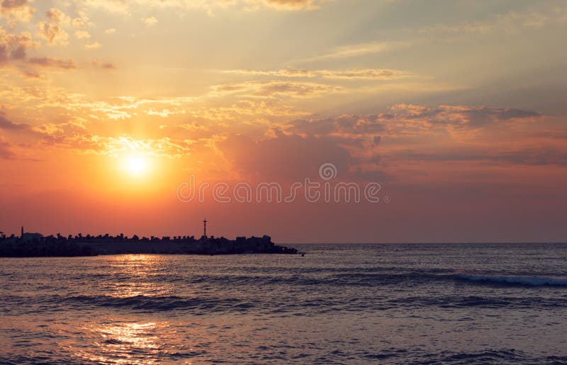 Amazing Sunrise at the Seaside Stock Photo - Image of nature, holidays ...