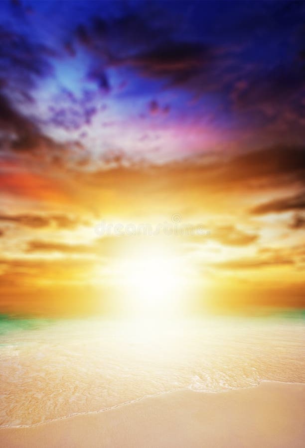 Amazing sunset stock photo. Image of vacation, sunlight - 38100134