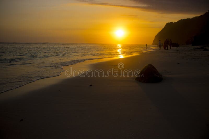 Amazing Sunset Beach View Theme Stock Photo - Image of summer ...