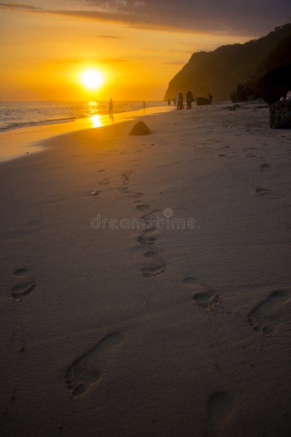 Amazing Sunset Beach View Theme Stock Image - Image of summer, sunrise ...
