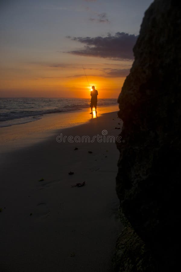 Amazing Sunset Beach View Theme Stock Image - Image of bali, nature ...