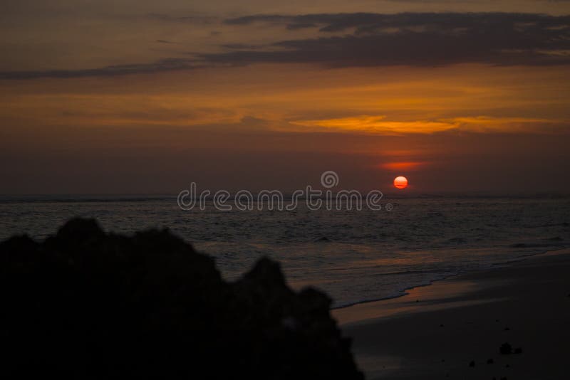 Amazing Sunset Beach View Theme Stock Image - Image of holiday, summer ...