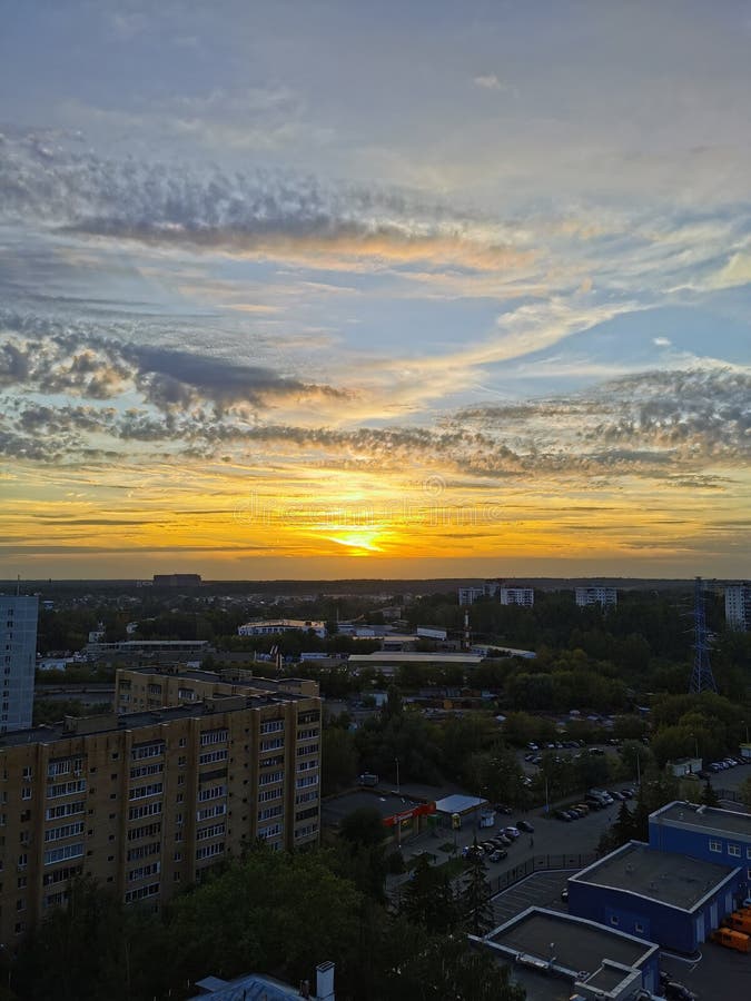 Amazing Sunset, Cloud Scape Stock Photo - Image of coast, sunrise ...