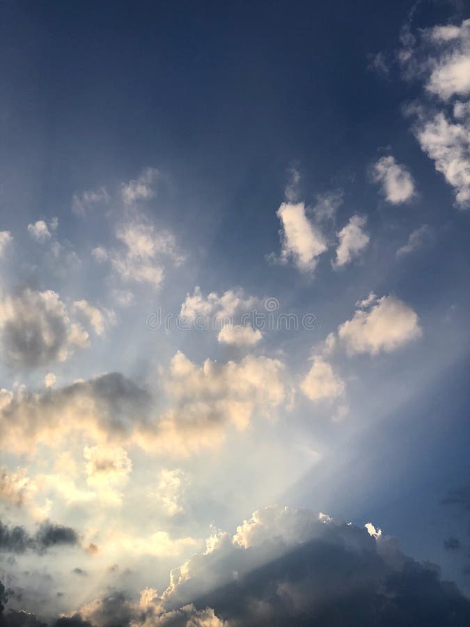 Amazing stock image. Image of shadow, bright, beam, clouds - 194729897