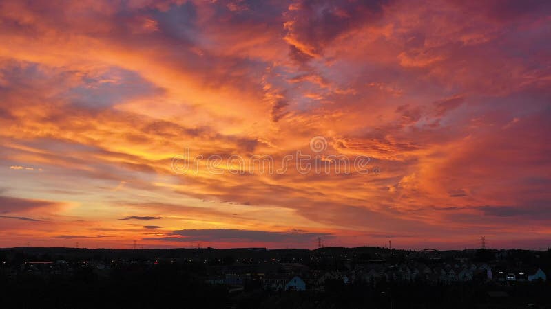 Amazing Sunset Over the Meadow in Poland Stock Video - Video of ...