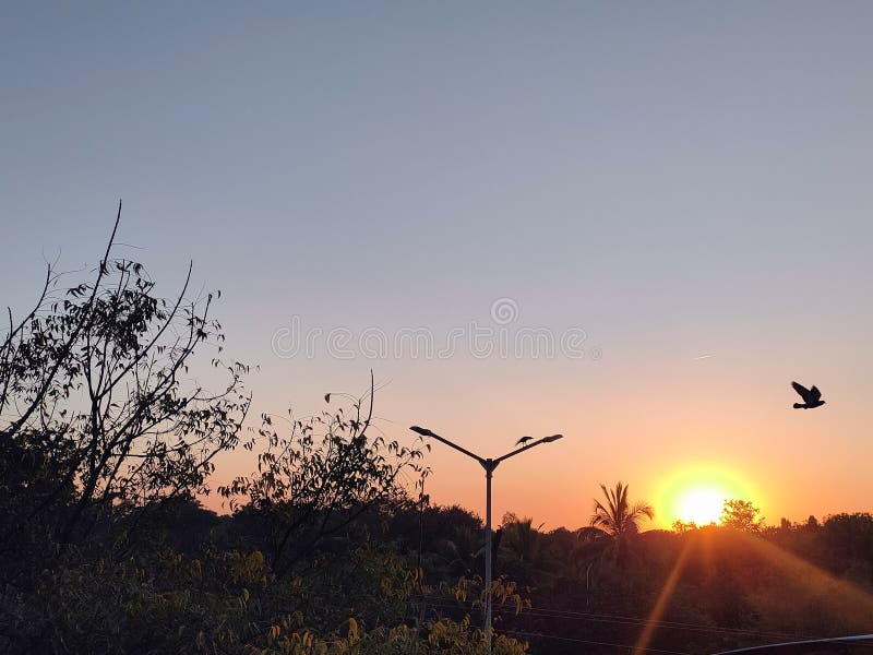 Amazing Sunset Picture Click from Rooftop Photo Click Time 05:30PM ...