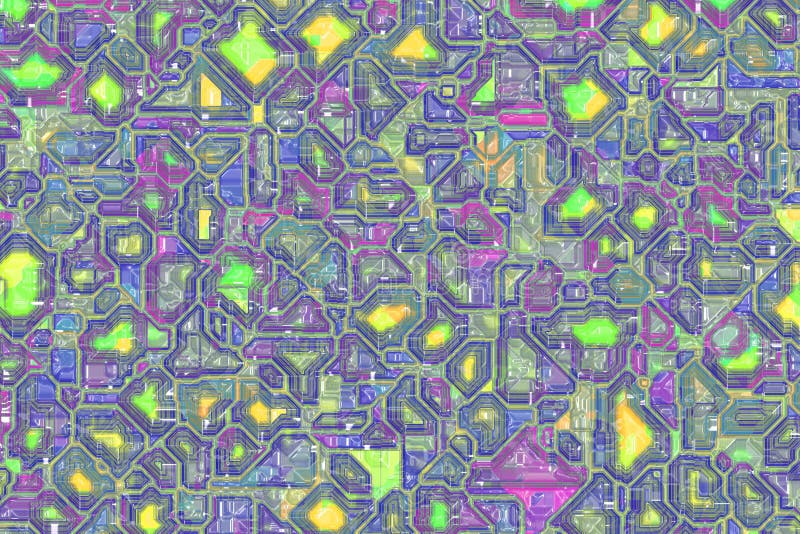 Creative Cybernetic Electronic Template Computer Art Texture ...