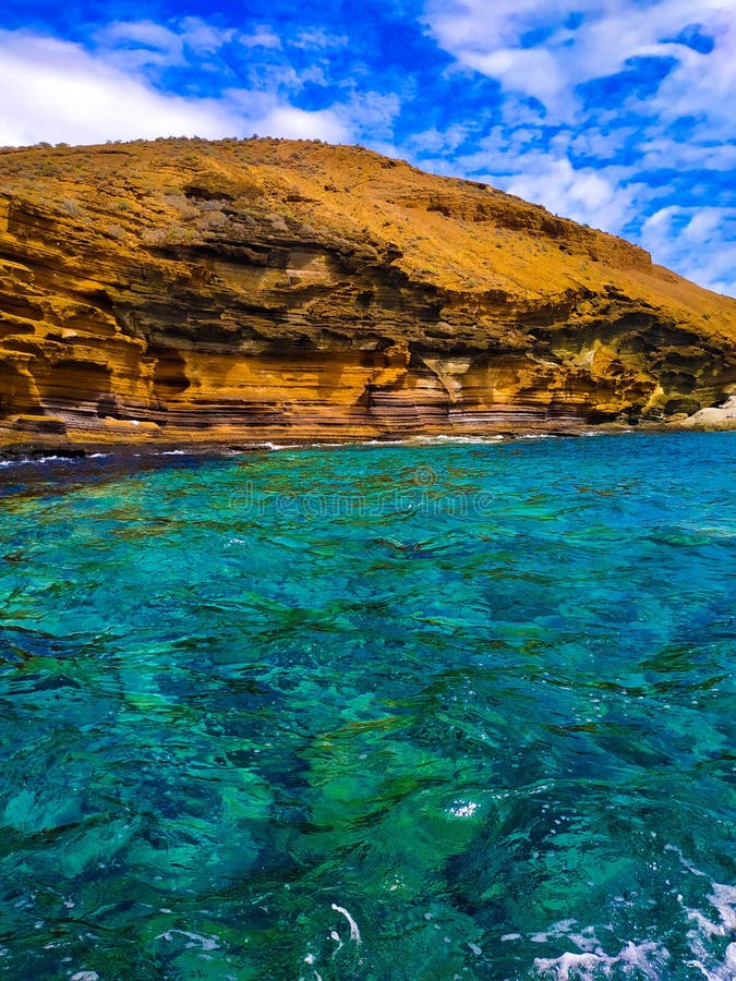 Amazing Tenerife Coastline,crystal Clear Water Stock Photo - Image of ...