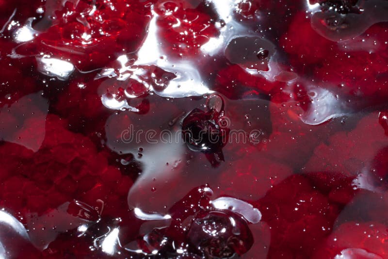 Amazing Texture Jelly with Berries. Abstract Backround Stock Image ...