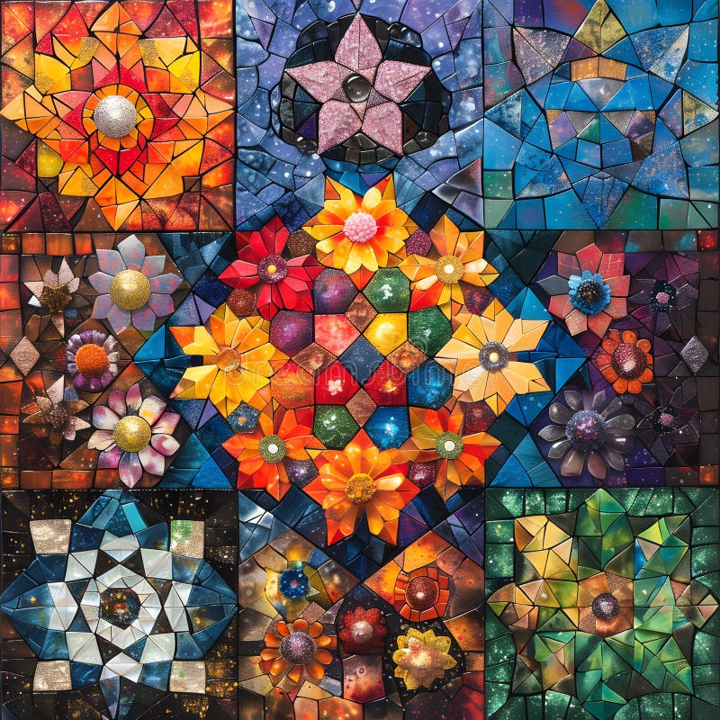 Ceramic Tile Pattern. Ethnic Folk Ornament Stock Illustration ...