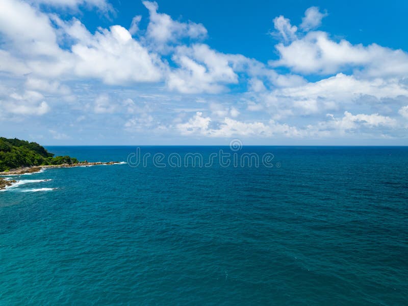 Amazing Top View Sea Surface Waves Landscape Background Stock Photo ...