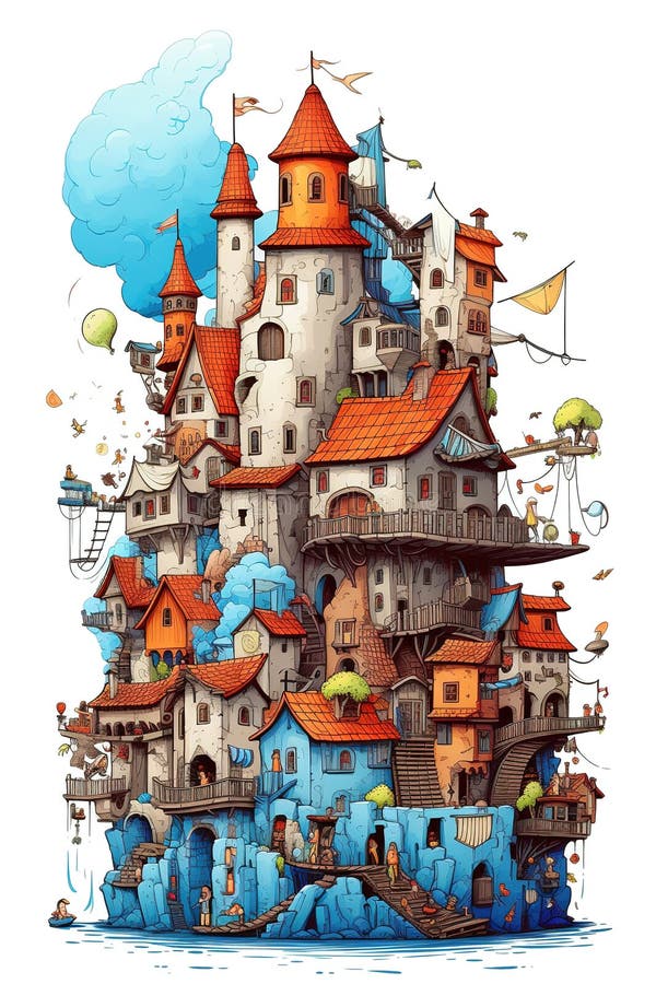 Amazing the Tower of Babel Intricate Complex Generative AI Stock ...