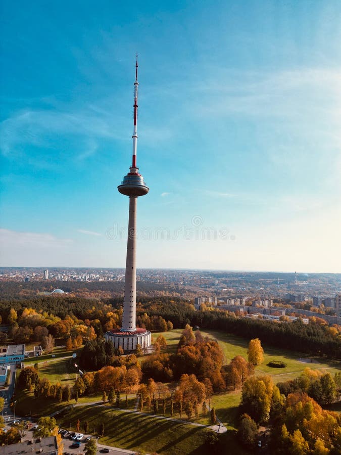 Amazing tower sky view editorial stock image. Image of center - 261338179