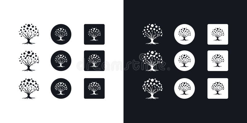 Amazing Vector Abstract Unique, Tree Technology Logo Design, Branch ...
