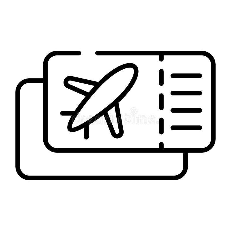 Amazing Vector of Air Ticket, Travel Pass for Flight Editable Icon ...