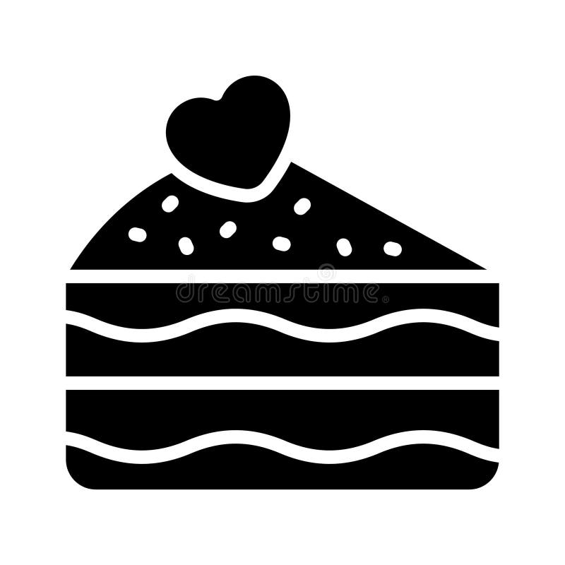 An Amazing Vector of Cake with Heart, Wedding Cake Stock Vector ...