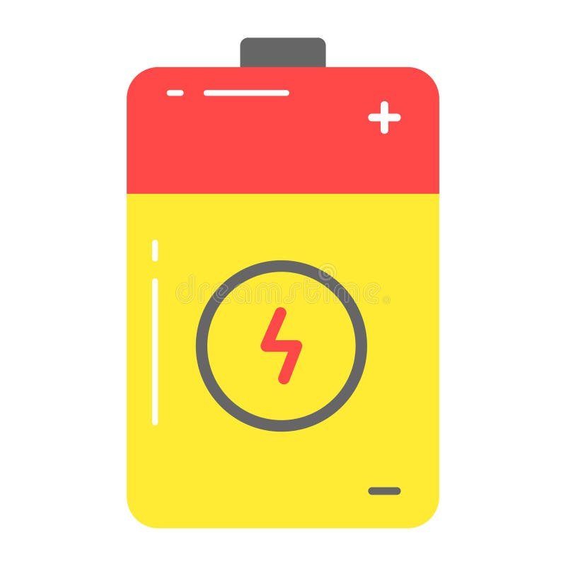 An Amazing Vector Design of Battery Cell, Premium Icon Stock Vector ...