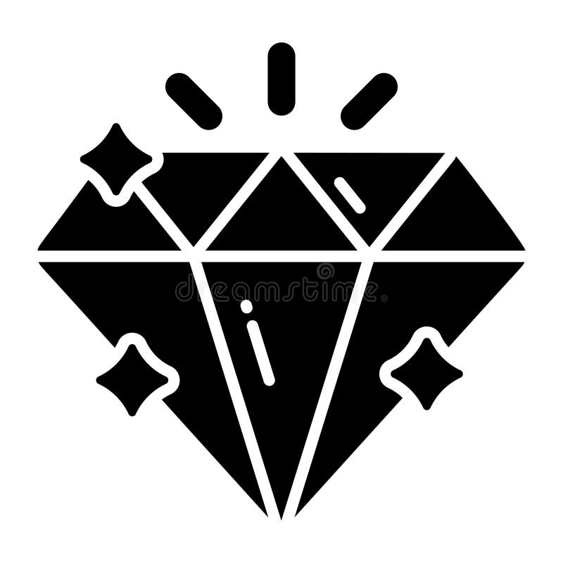 An Amazing Vector Design of Diamond, Premium Icon Stock Vector ...