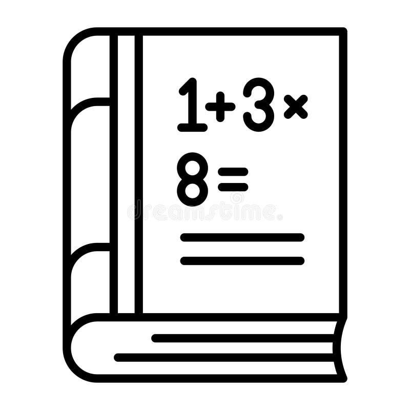 An Amazing Vector Design of Math Book, Premium Icon Stock Vector ...