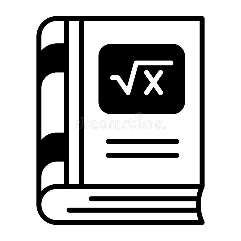 An Amazing Vector Design of Math Book, Premium Icon Stock Vector ...