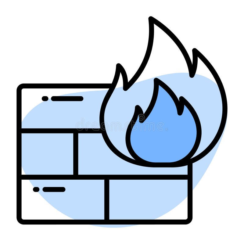 An Amazing Vector of Firewall, Internet Security Icon Stock Vector ...