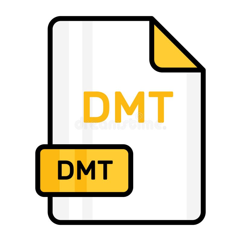 An Amazing Vector Icon of DMT File, Editable Design Stock Vector ...