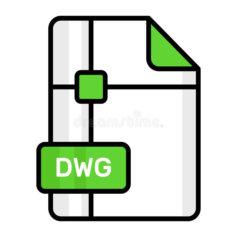 An Amazing Vector Icon of DWG File, Editable Design Stock Illustration ... An Amazing Vector Icon of DWG File, Editable Design Stock Illustration ...