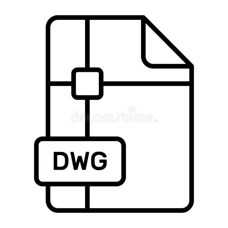 An Amazing Vector Icon of DWG File, Editable Design Stock Vector ...
