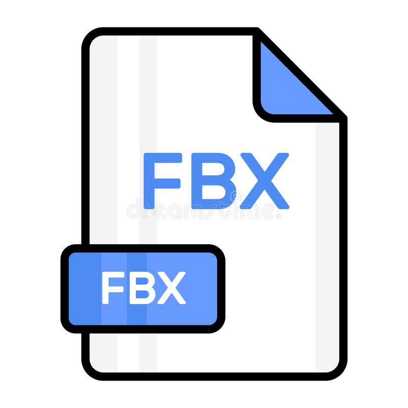 An Amazing Vector Icon of FBX File, Editable Design Stock Vector ...