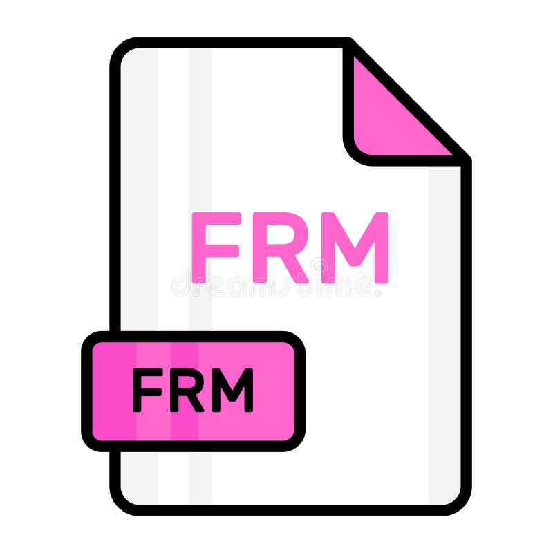 An Amazing Vector Icon of FRM File, Editable Design Stock Vector ...