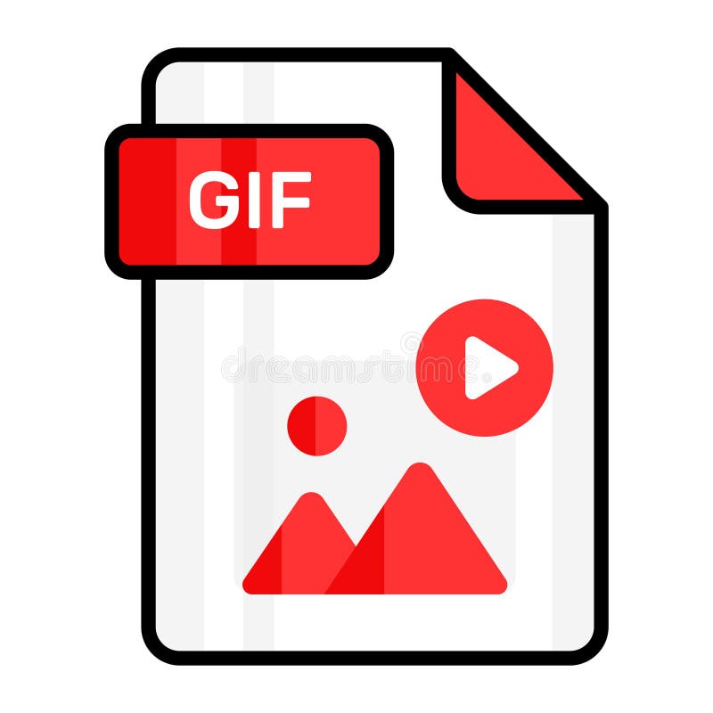 An Amazing Vector Icon of GIF File, Editable Design Stock Vector ... An Amazing Vector Icon of GIF File, Editable Design Stock Vector ...