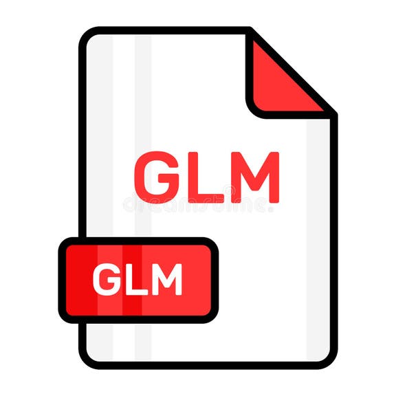 An Amazing Vector Icon of GLM File, Editable Design Stock Vector ...