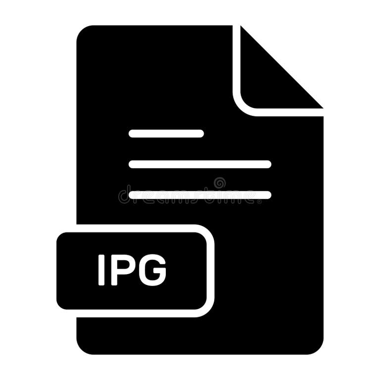 An Amazing Vector Icon of IPG File, Editable Design Stock Vector ...